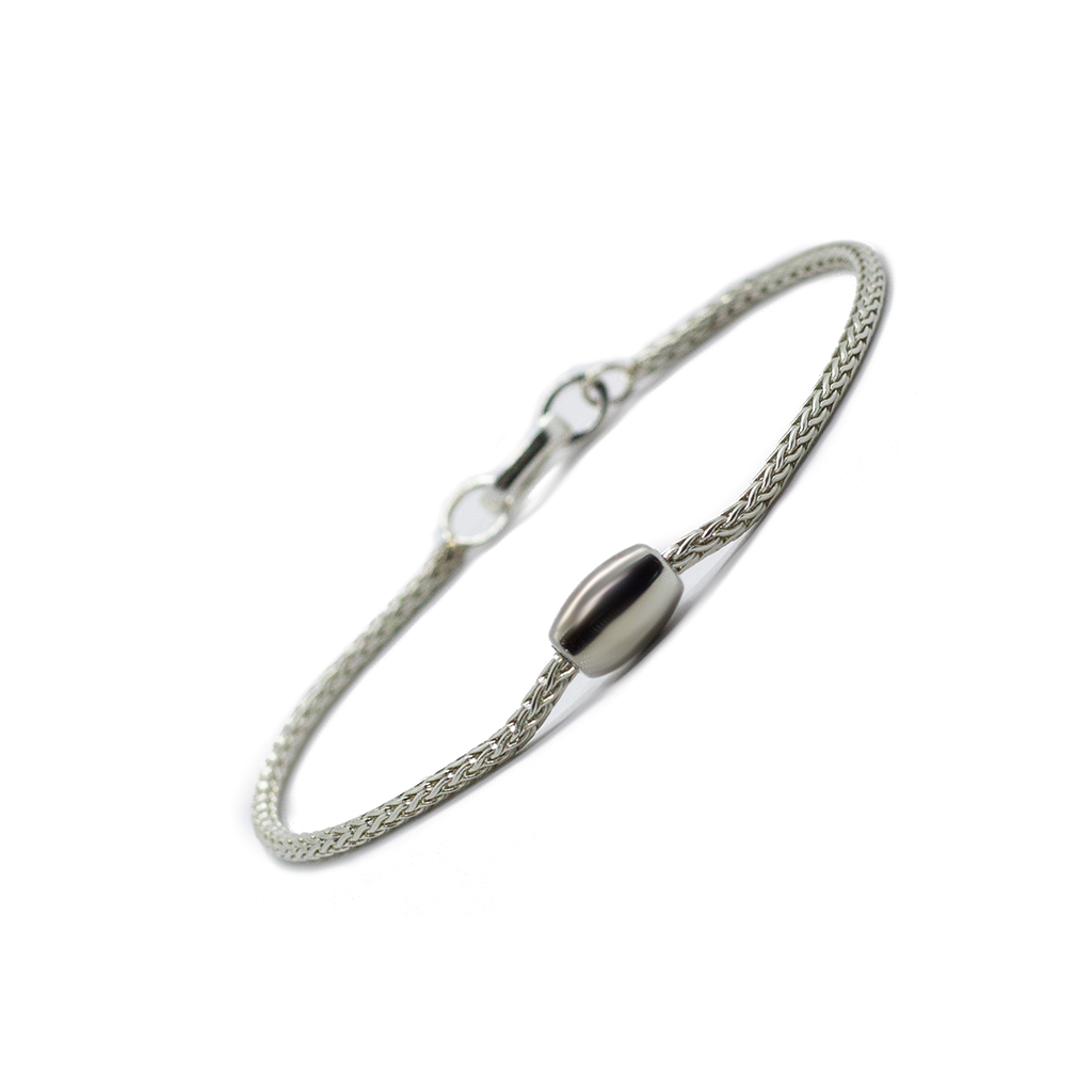 Token Bracelet for Equanimity & Healing - Recycled Sterling Silver on